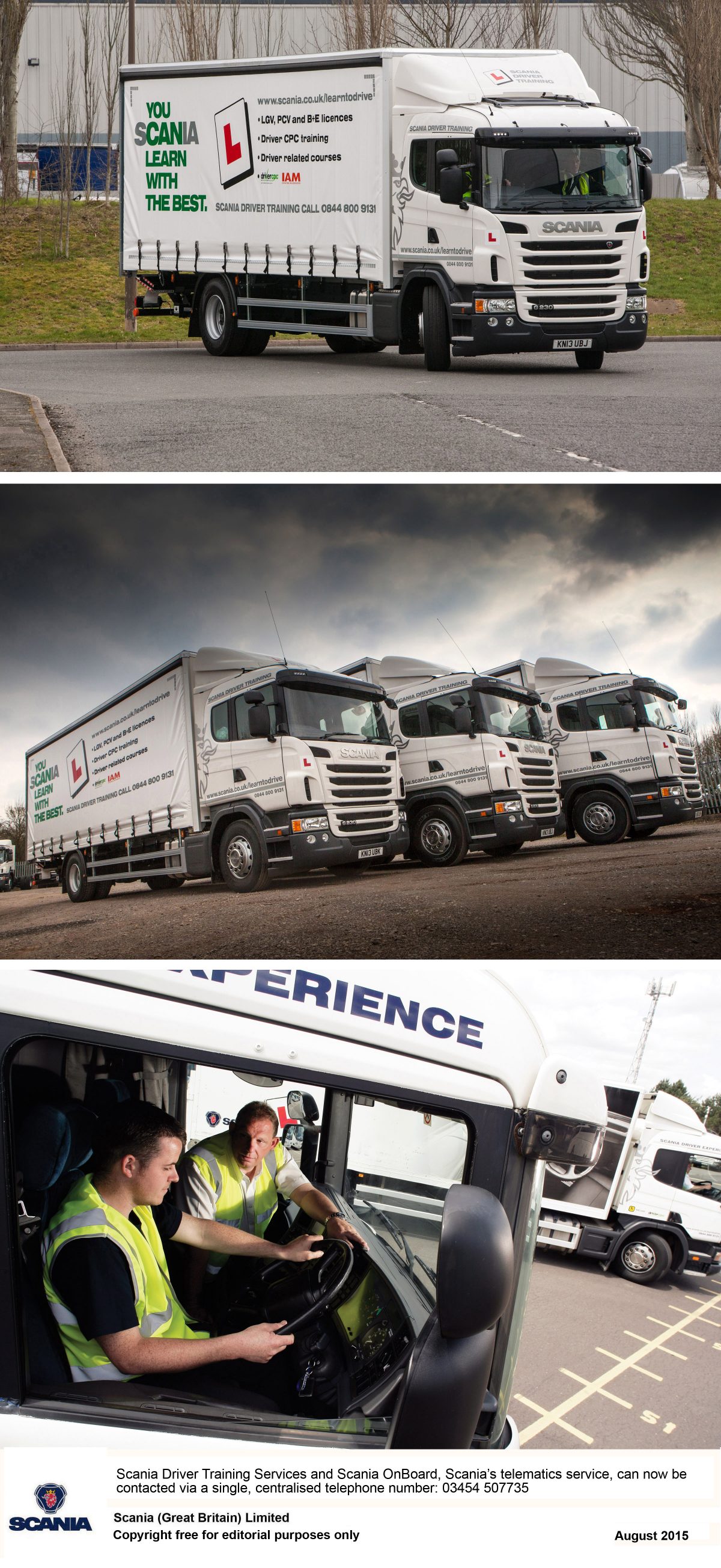 New single telephone number for Scania Driver Training Services and ...