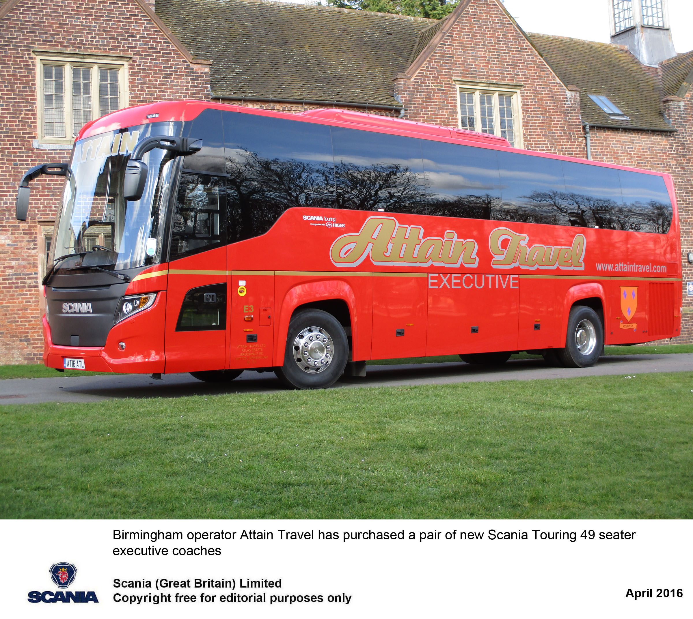 Attain Travel chooses Scania Tourings - Keltruck Scania