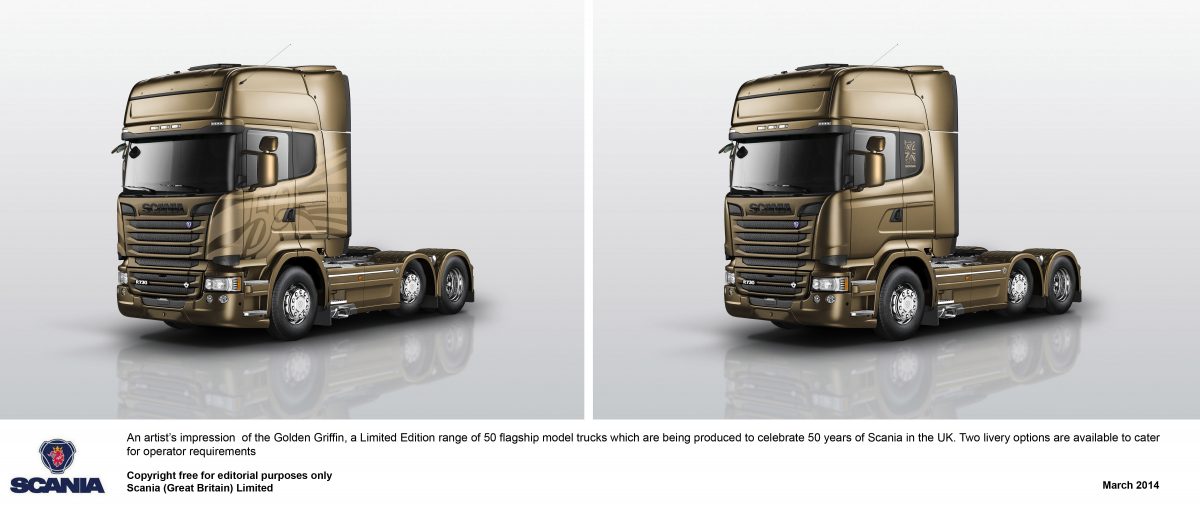 The Golden Griffin lands: Scania celebrates its UK golden jubilee with ...