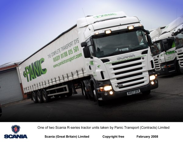 First Scania R-series tractor units for Panic Transport - Keltruck Scania
