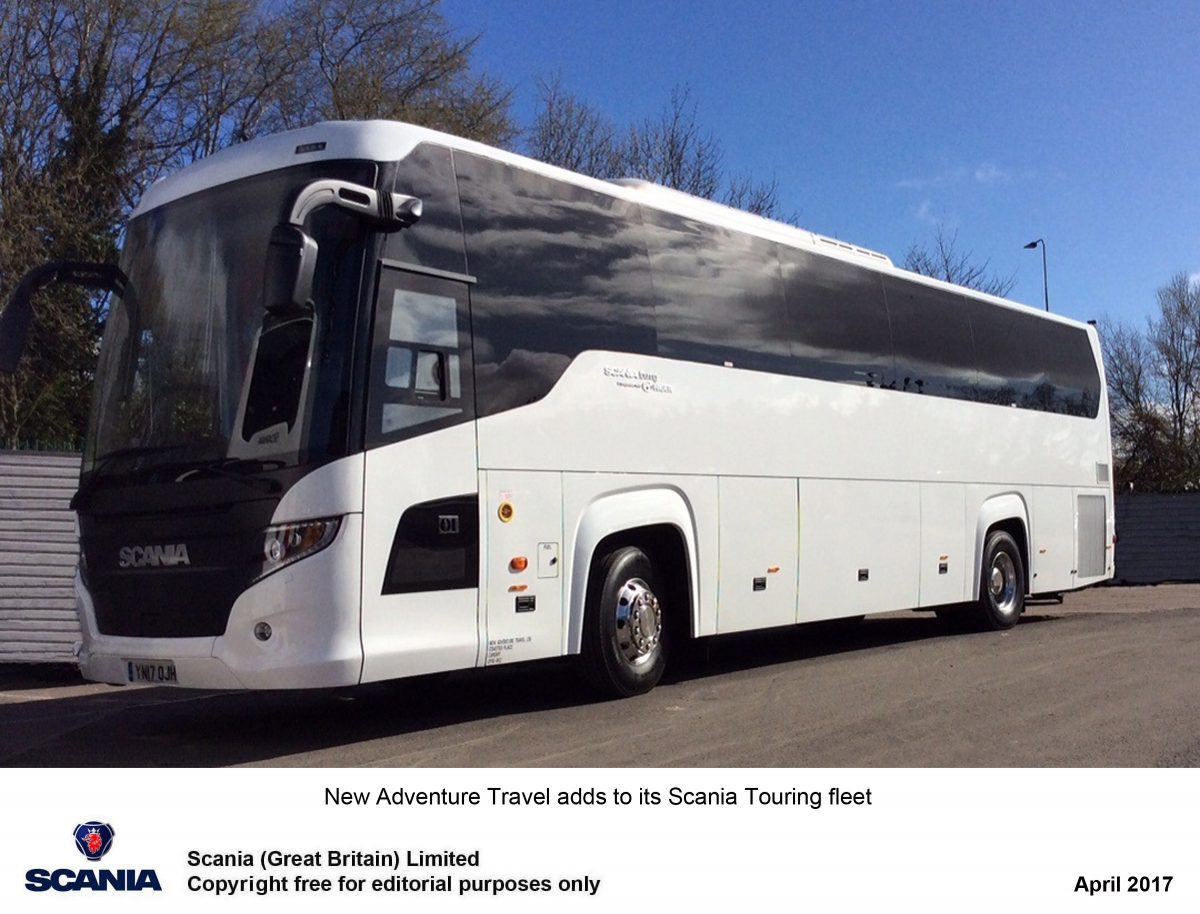 New Adventure Travel adds to its Scania Touring fleet - Keltruck Scania