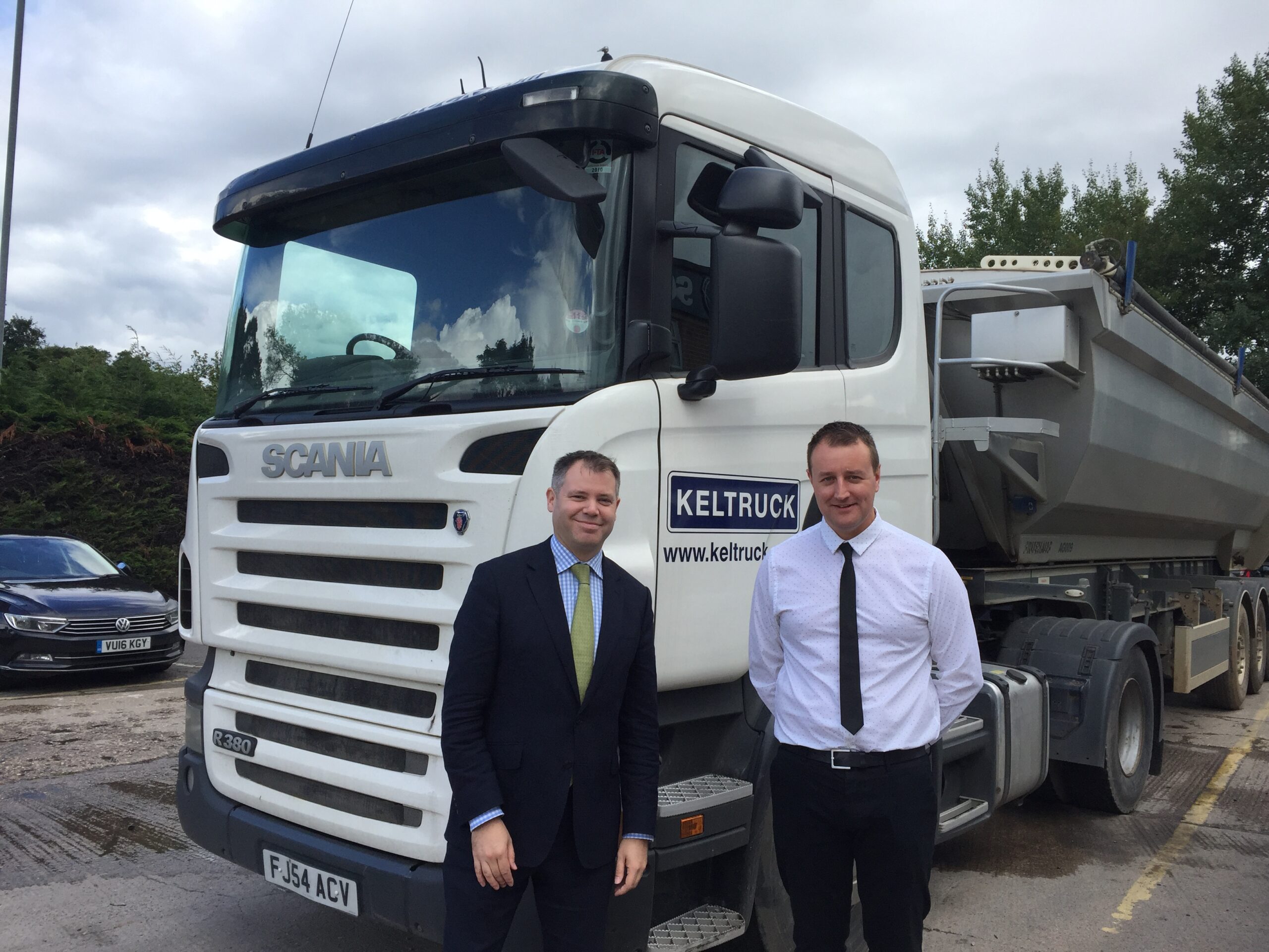 Edward Argar MP visits Keltruck Scania Groby - Keltruck Scania