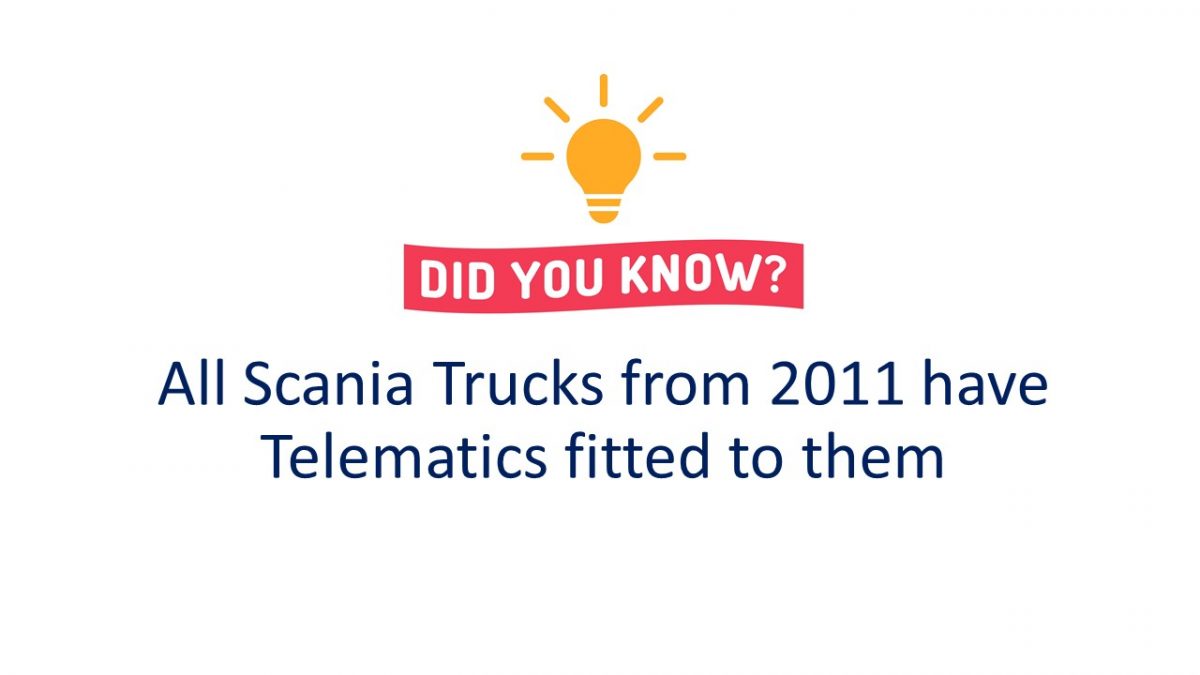 Did You Know - Telematics - Keltruck Scania