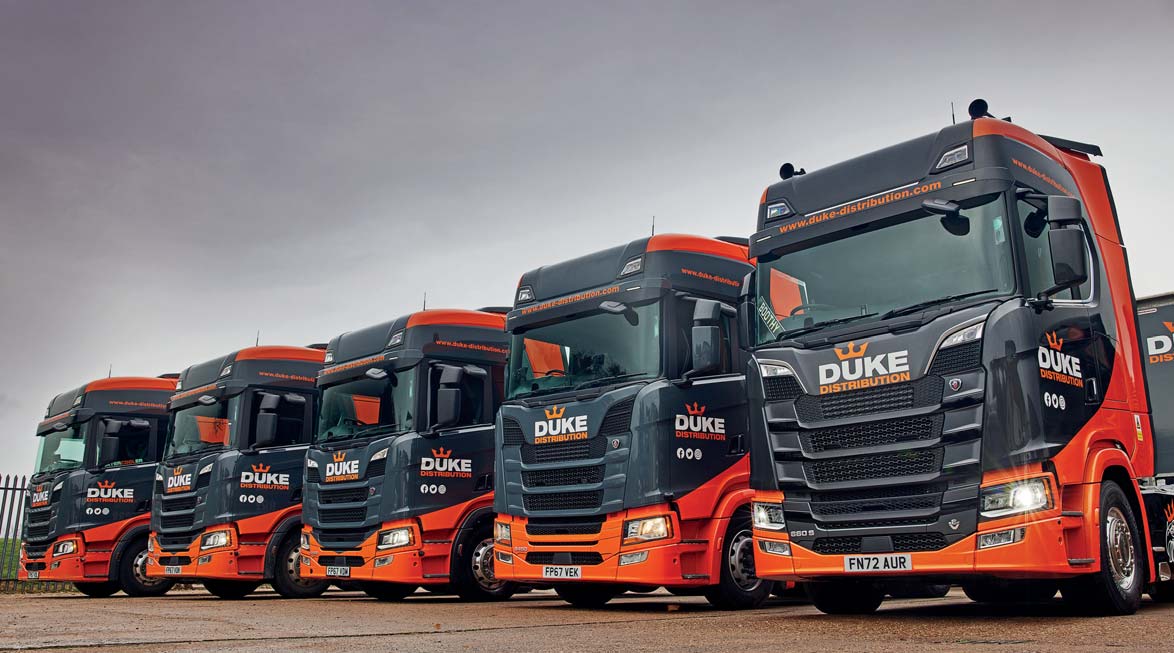 On the right track with Duke Distribution - Keltruck Scania