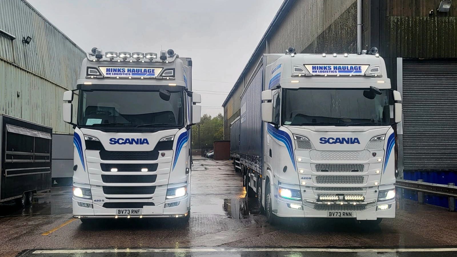 Hinks Haulage celebrate 25th anniversary with Scania V8 Silver Knight ...